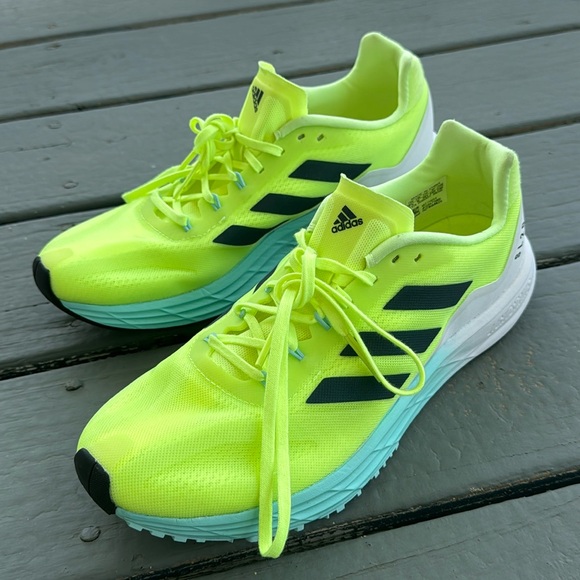 adidas | Shoes | Adidas Light Strike 75 Neon Yellow And Aqua Sneakers ...